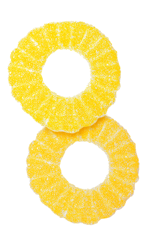 Sour Pineapple Rings - The Confectionery